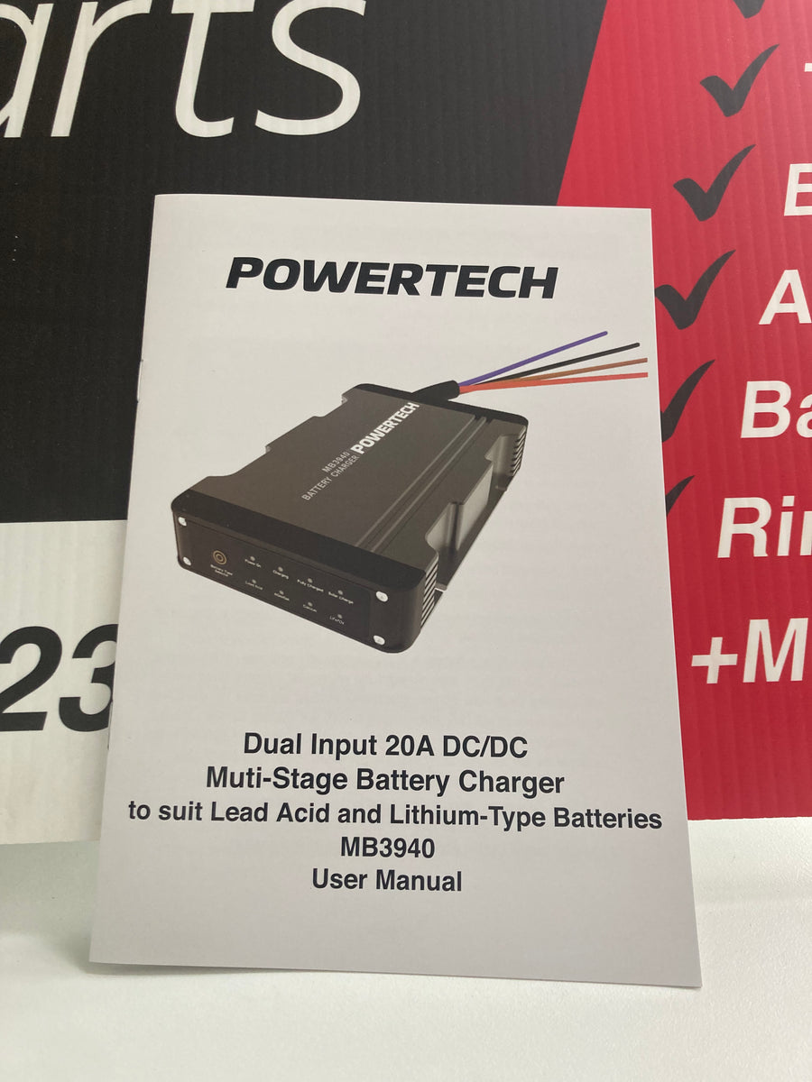 Dual Input 20A DC/DC Multi-Stage Battery Charger - suit Lead and Lithi ...