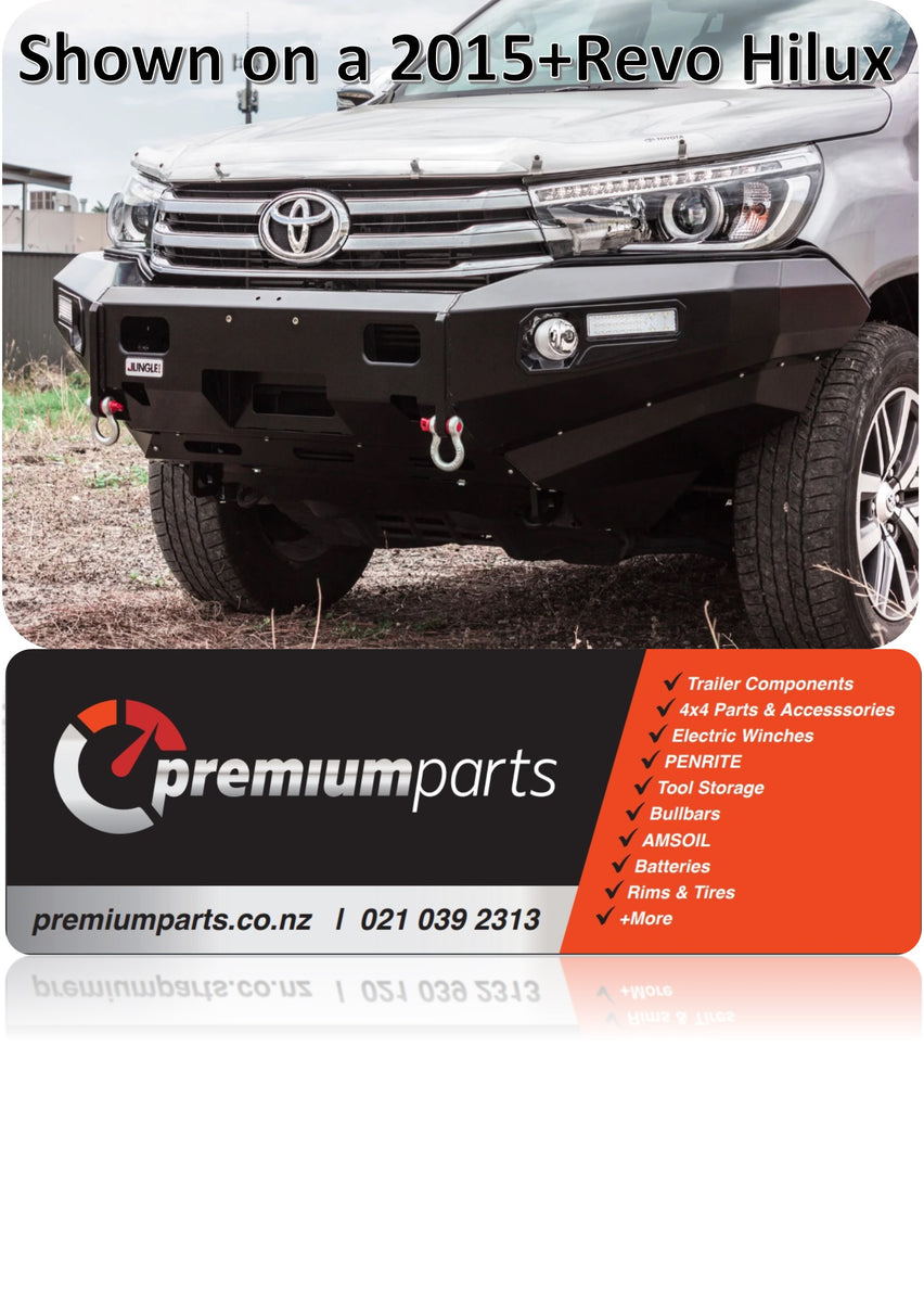 JUNGLE 4X4 BULL BAR TO SUIT TOYOTA HILUX N80 ROGUE FRONT 2018-ONWARDS ...