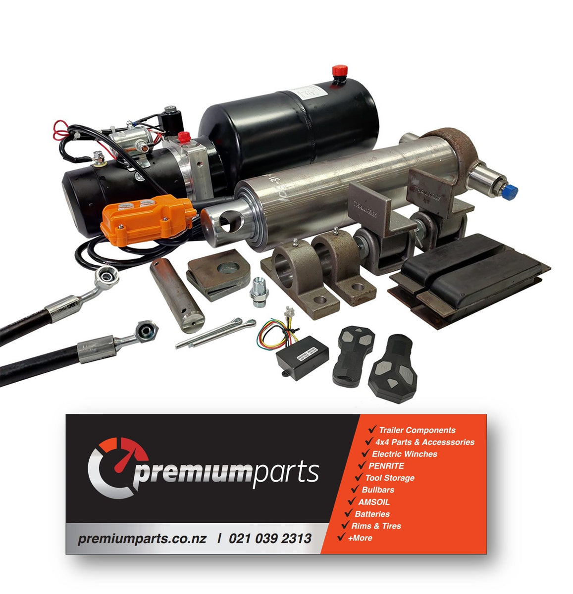 Hydraulic Tipping Kit - 12v Includes Wireless Controller – Premium Parts NZ